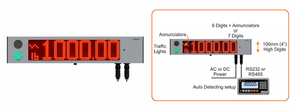 D841 Super Bright LED Alpha Numeric Display - Arlington Scale